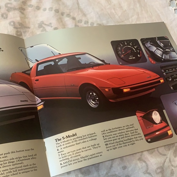 Vintage | Other | 979 Mazda Rx7 Rx7 Original Car Sales Brochure Vintage ...